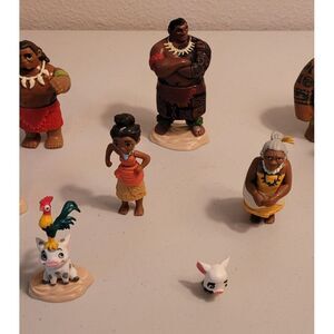 Disney | Art | Walt Disney 8 Mini Figures Moana Maui Pua Hei Hei Granna ...